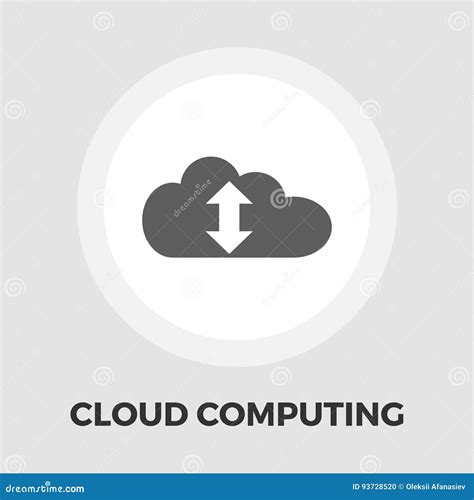 Cloud Computing Flat Icon Stock Vector Illustration Of Connect 93728520