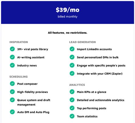 Taplio Pricing Reviews And Features December 2023