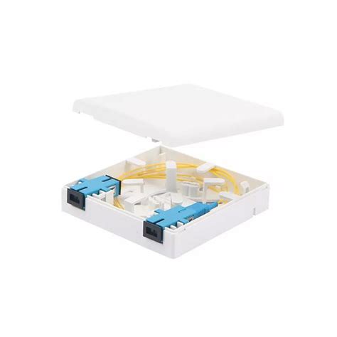 Fiber Termination Box 2 Ports Sc Simplex Lc Duplex Adapter Wall Plate