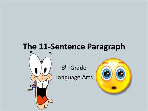 Ppt The 11 Sentence Paragraph Powerpoint Presentation Free Download Id 3642189