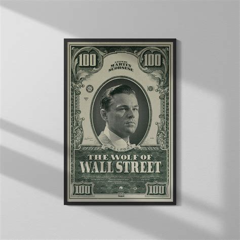 The Wolf Of Wall Street Poster Etsy