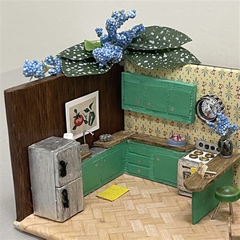Tiny Green Kitchen By Carla Giordano See Saw Art