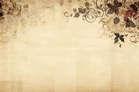 Vintage Scroll Background Premium Ai Generated Image