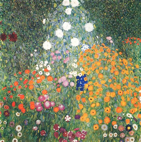 Flower Garden 1905 1907 By Gustav Klimt Artchive