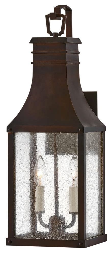 Hinkley Beacon Hill Large Wall Mount Lantern Blackened Copper 775