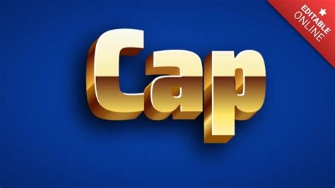 Cap Text Effect Generator