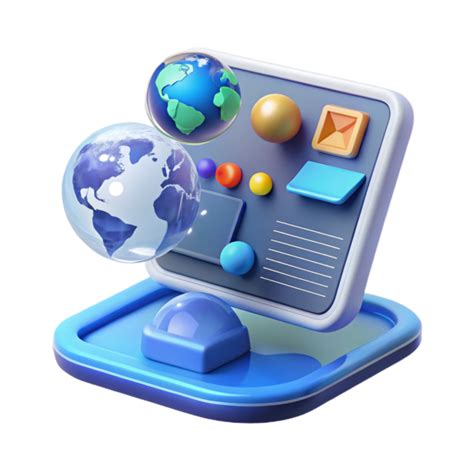 Global Network Interface 3d Digital Dashboard 56547399 Png