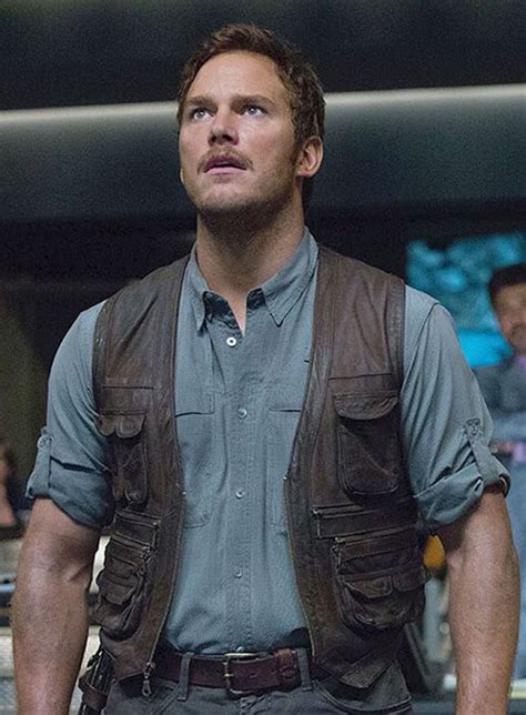 Chris Pratt Jurassic World Leather Vest Alan Grant Outfit Owen Grady