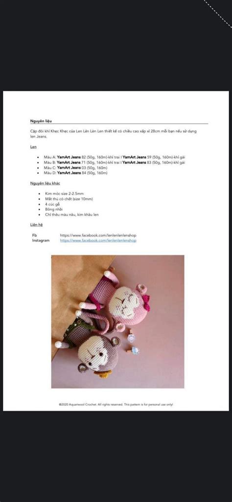 Chart Móc Con Khỉ