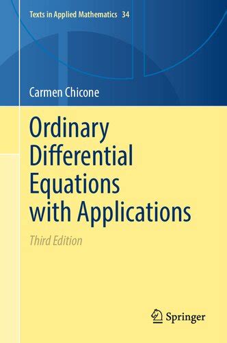 Ordinary Differential Equations With Applications Pdf Epub Version