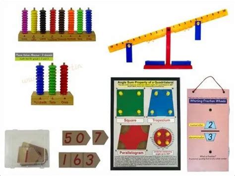 Multicolor Wooden And Plastic Maths Lab Kit Packaging Type Cardboard