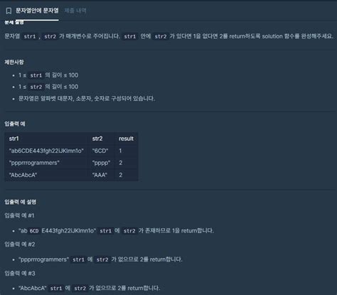 [프로그래머스level 0] 문자열안에 문자열 120908 자바 java