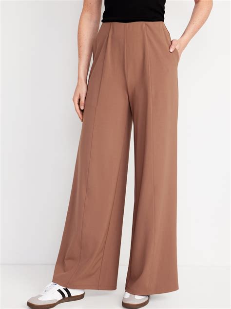 High Waisted Powersoft Wide Leg Pants For Women Old Navy