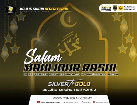 Salam Maulidur Rasul Majlis Sukan Negeri Perak Darul Ridzuan
