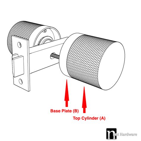 Gunmetal Finish Passage Knobs Hartz Series Nbat Hardware