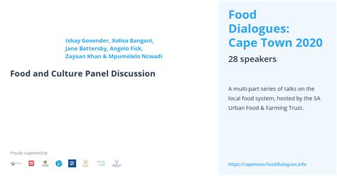 Zayaan Khan Food Dialogues Cape Town 2020