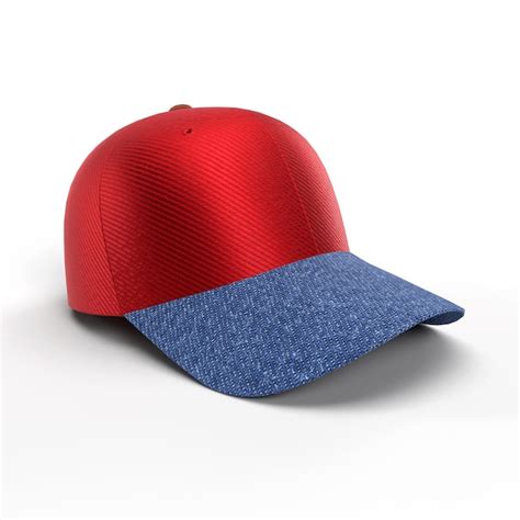 Premium Photo A Red And Blue Baseball Cap With A Blue Top
