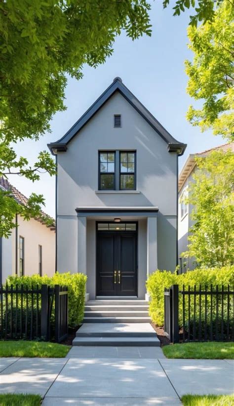 Black Door Gray House
