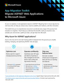 App Migration Toolkit Migrate ASP NET Web Applications To M