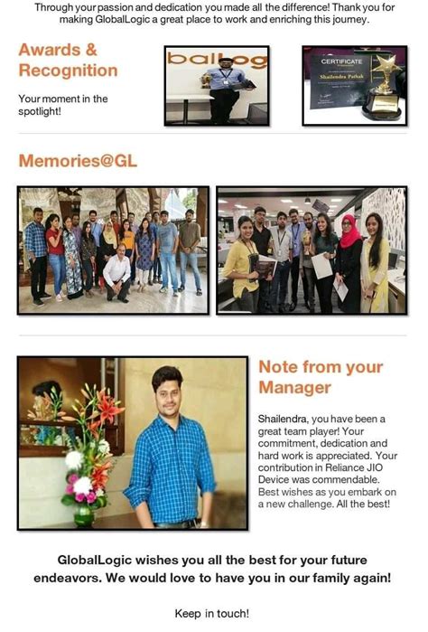 Shailendra Pathak On Linkedin After Working 5 Years In Globallogic