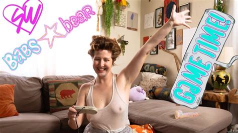 Game Time Squirt Time After Game Time Babs Bear Has Fun On Her Own