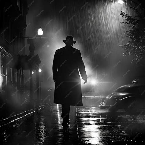 Premium Photo A Film Noir Scene With Dramatic Lighting And Classic
