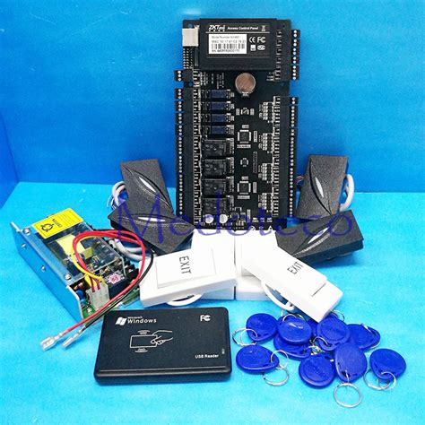 tcp ip four door access control panel 12v5a power supply 125khz kr101e