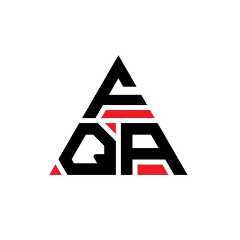 fqa triangle letter logo design with triangle shape fqa triangle logo