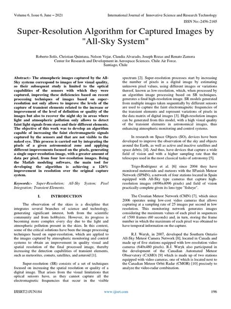 Super Resolution Algorithm For Captured Images By All Sky System Pdf Super Resolution Algorithm For Captured Images By All Sky System Pdf
