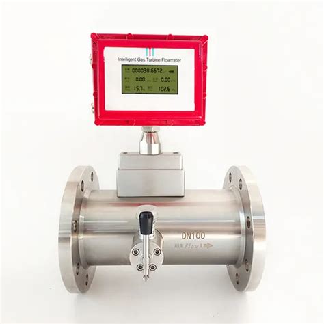 Dn50 Flange Type Digital Hydrogen Flow Meter Natural Gas Turbine Flow