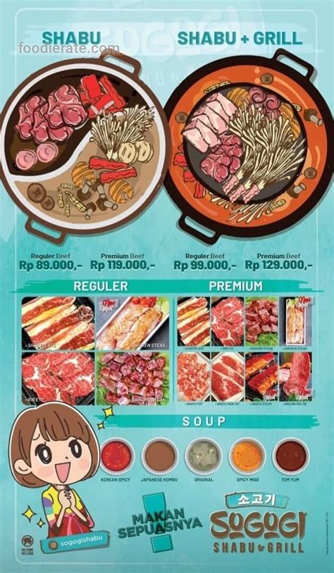 Sogogi Shabu And Grill Mangga Besar Daftar Harga Menu Sogogi Shabu And Grill Mangga Besar Restoran