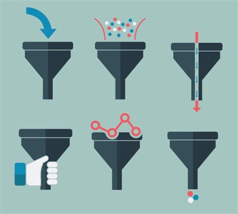 Data Filter Royalty Free Vector Image Vectorstock