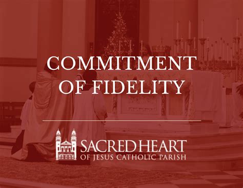 Commitment Of Fidelity Sacred Heart Of Jesus