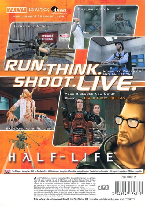 Half Life Cover Or Packaging Material Mobygames