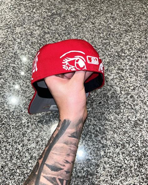 Red Ny Yankees Custom Fitted Cap Pt 2p Worldwide Rank Llc