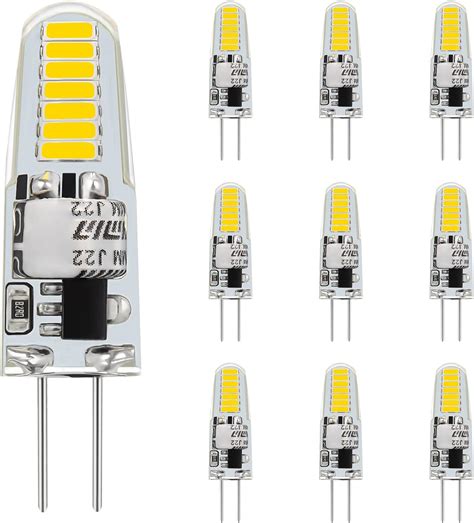 Klgeivb 5 Pack G4 Cob Led Light Bulbs Lighting Dimmable 3w