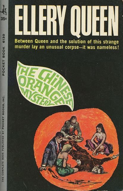 Pocket Books 6130 Ellery Queen The Chinese Orange Mystery Ellery