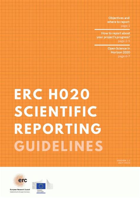 Scientific Report Example Pdf 97570 Erc Scientific Reporting Guidelines