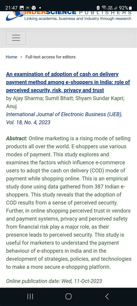 Sumit Bhatt On Linkedin My Research Paper Has Got Published In A Reputed Scopus Indexed Journal…