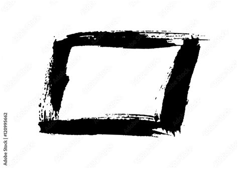 Grunge Background Rectangle Black On White Sketch To Create Border Shape Texture For Banner