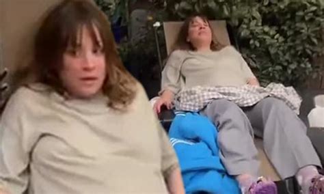 Pregnant Kaley Cuoco Looks Uncomfortable As She Leans Back In A Lawn