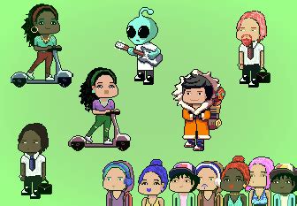 Pixel Characters Pack 1 4 By Loveinrar