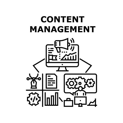 Content Management Vector Concept Illustration 9906938 Vector Art At