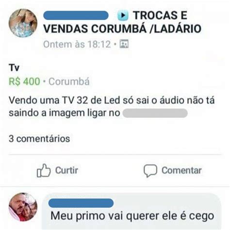 Quem Compraria Uma Tv Led Com Defeito Na Imagem Seu Jeca