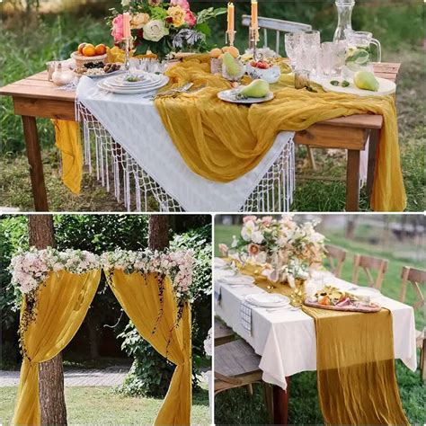 Polyester Tabelcloth Solid Color Cheese Cloth Table Runner Temu