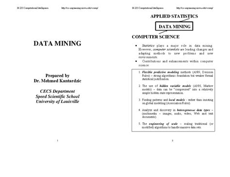 Data Mining Notes Computer Science About The Book Is Textbook