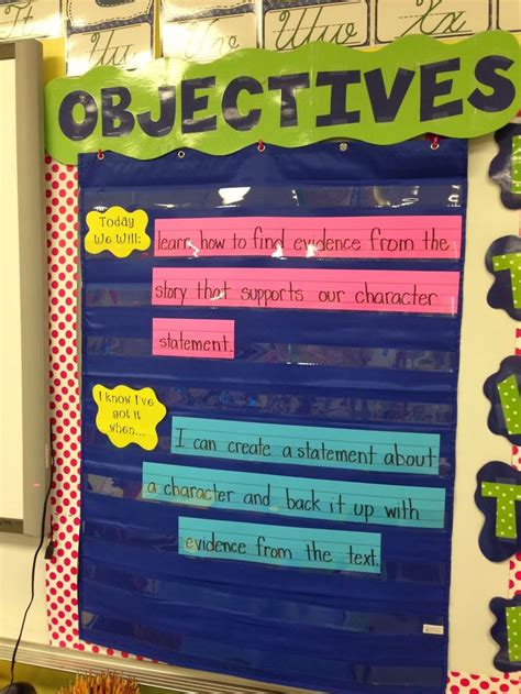 Life In First Grade Displaying Objectives Objectives Display Classroom Objectives Summer