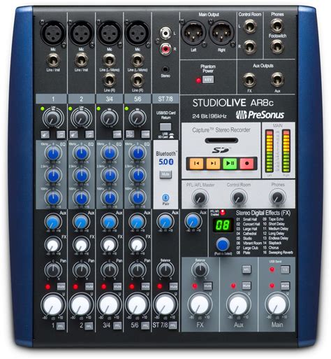 Presonus Studiolive Ar8c Usb C Hybrid Analog Mixeraudio Interfacesd