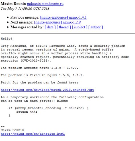 Buffer Overflow Exploit Found In Nginx Server 139 140 Cyber Arms Computer Security