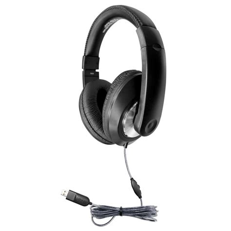 Hamiltonbuhl® Smart Trek Deluxe Stereo Headphone With In Line Volume